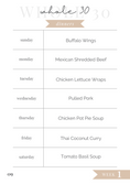 Whole 30 Meal Plan – MyFamilyDinner